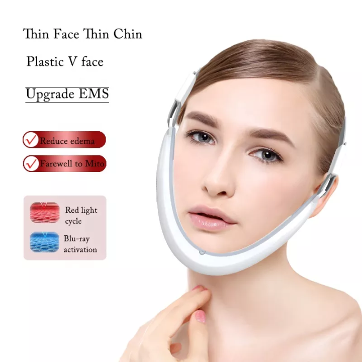 V Shape Face thin Machine Face Slimming Belt with Massager LED Electric ...