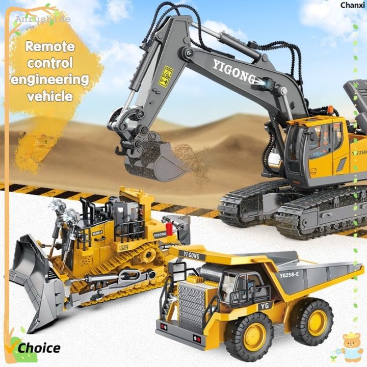 ChanxiProfesional Excavator Dump Trucks 2.4G High Tech 11 Channels RC ...
