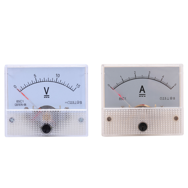 Sptrry85C1-A Analog Current Panel Meter DC 5A AMP Ammeter & 85C1 Fine ...