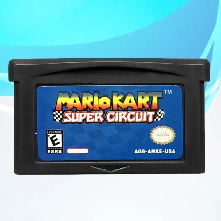 Mario Kart Super Circuit Video Game Cartridge Card for Nintendo GameBoy ...