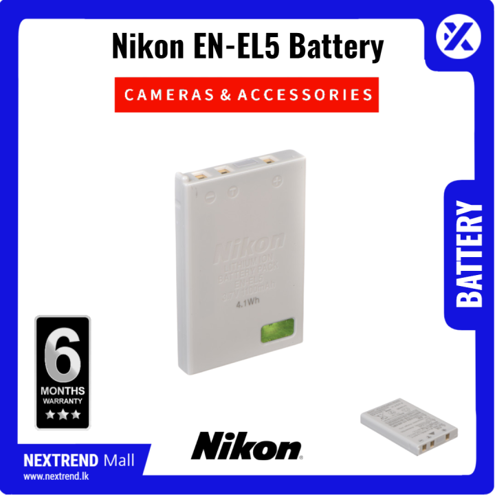 Lithium-Ion ENEL5 Nikon EN-EL5 Battery – 1100mAh Li-ion Replacement For ...