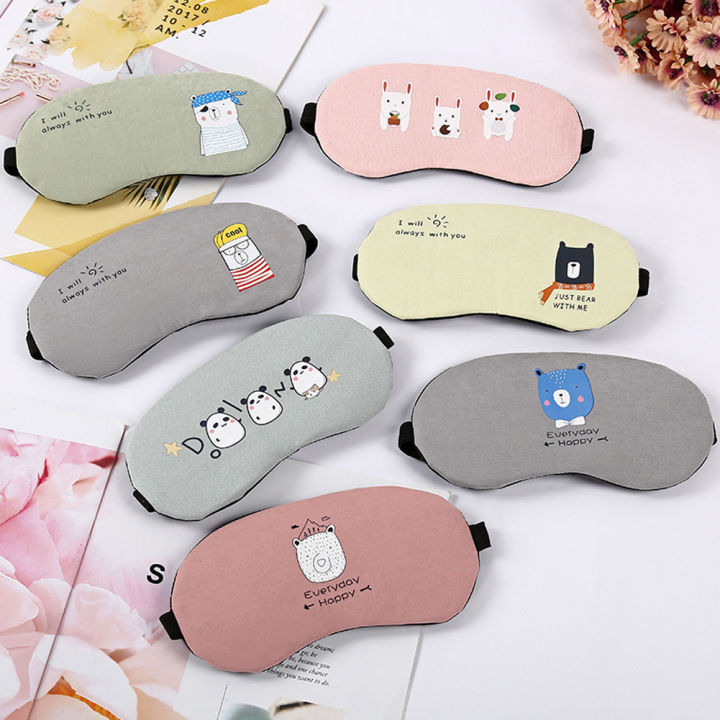 1PCS Sleeping Eye Mask Cotton Soft Sleep Aid Travel Rest Eye Shade ...
