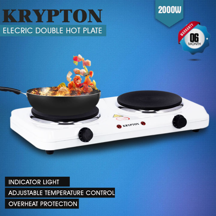 KRYPTON Adjustable Temperature Control Double Hot Plate Premium ...