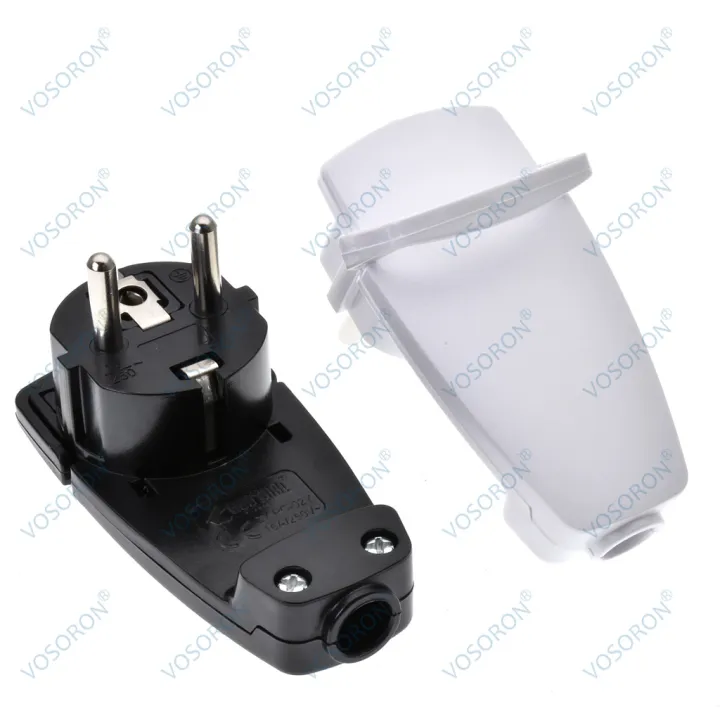 Plug Adapter 16A Male AC Outlets Rewireable Schuko Electrical Socket ...