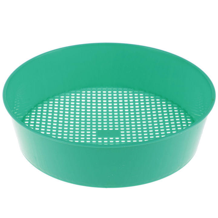 1pc Plastic Garden Sieve Riddle Green For Composy Soil Stone Mesh ...