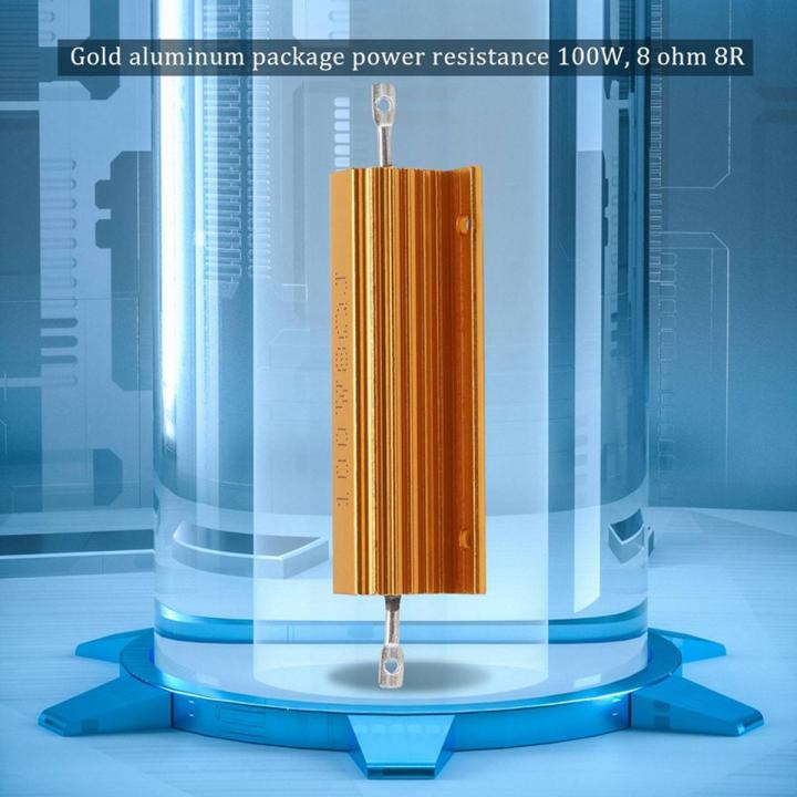 Gold Aluminum Clad Power Resistor Resistance 100W, 8 Ohm 8R | Daraz.lk