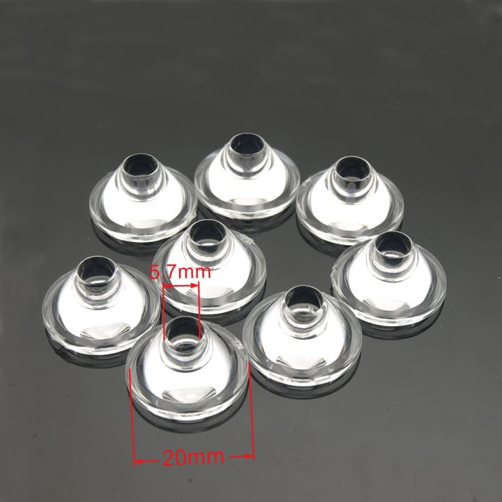 1w 3w 5w Led Lens 20mm Optical Pmma Flat Transparent Lenses 5 10 15 25 ...