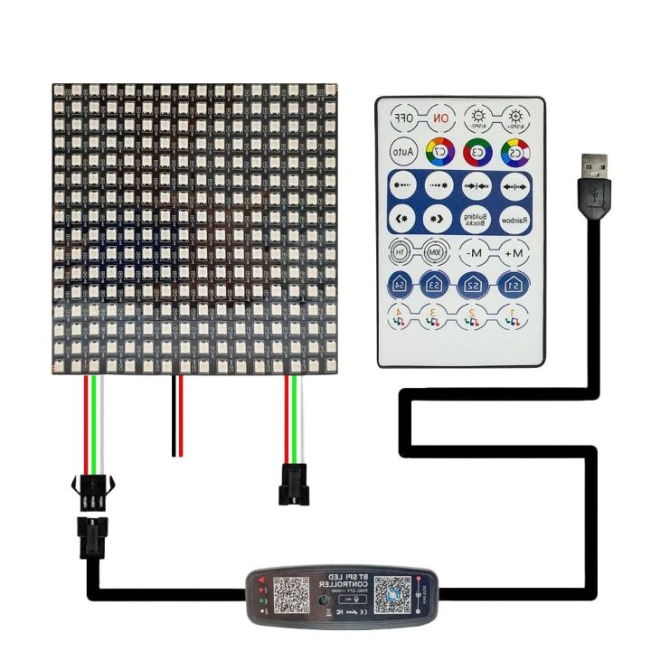 Ws2812b Led Panel Individually Addressable Screen Matrix With 28keys ...