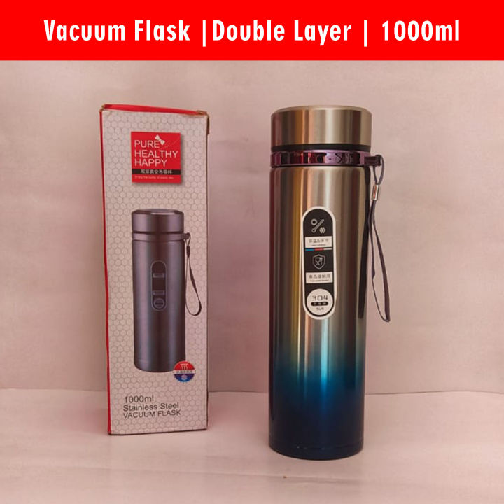 Vacuum Flask | Double Layer | Stainless Steel | Made in China | Daraz.lk