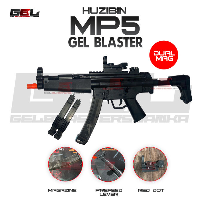 HUZIBIN MP5 Gel Blaster (Dual Mag) | Daraz.lk