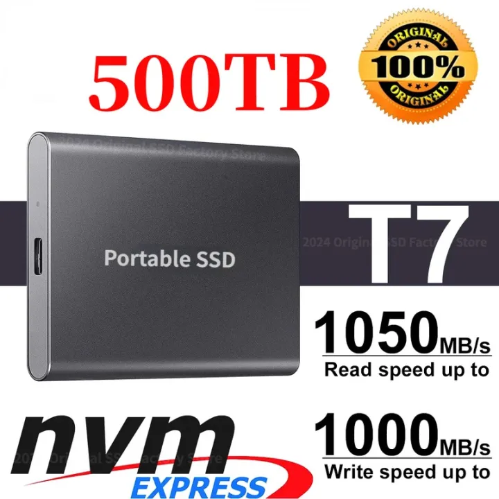 New specials 128TB T7 Portable SSD 500GB 1TB 2TB External Disk Hard ...