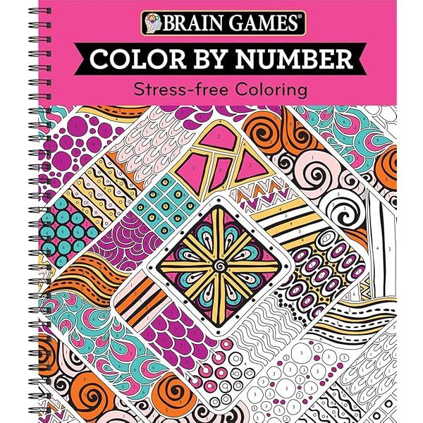 Brain Games - Color by Number: Stress-Free Coloring (Pink) | Daraz.lk