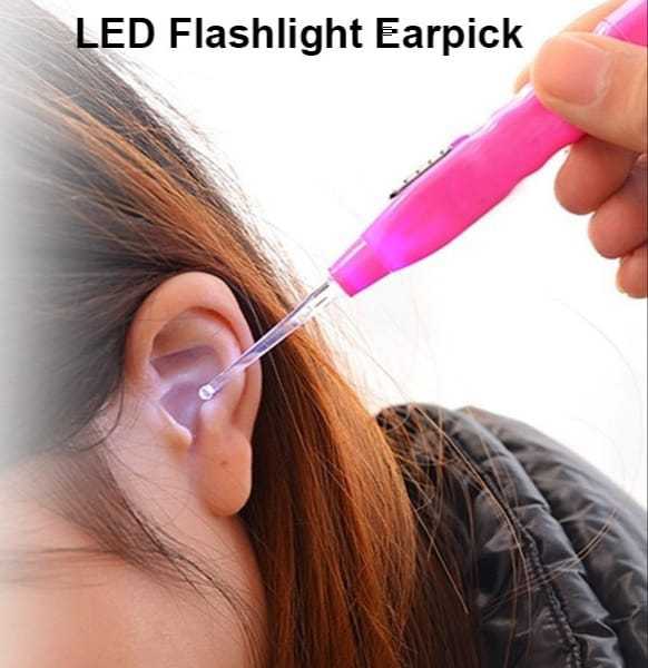 LED Flashlight Ear Digging Earpick Pick Wax Remover Light Cleaner ...