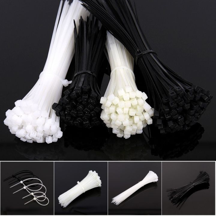 Nylon Cable Adjustable Self-Locking Cord Straps Fastening Loop Reusable ...