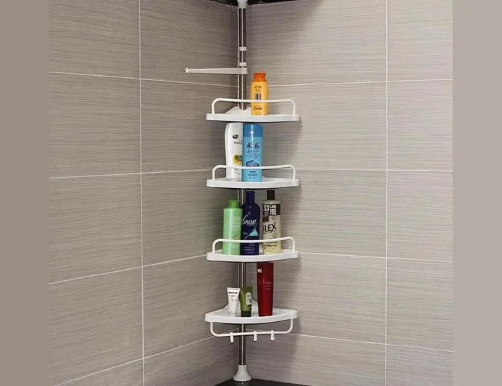 Bathroom 4 Tier Multi Corner Shelf | Daraz.lk