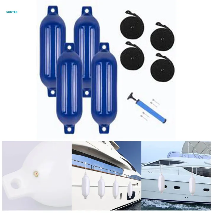 Boat Fenders 4 pack boat fenders for docking black rope | Daraz.lk