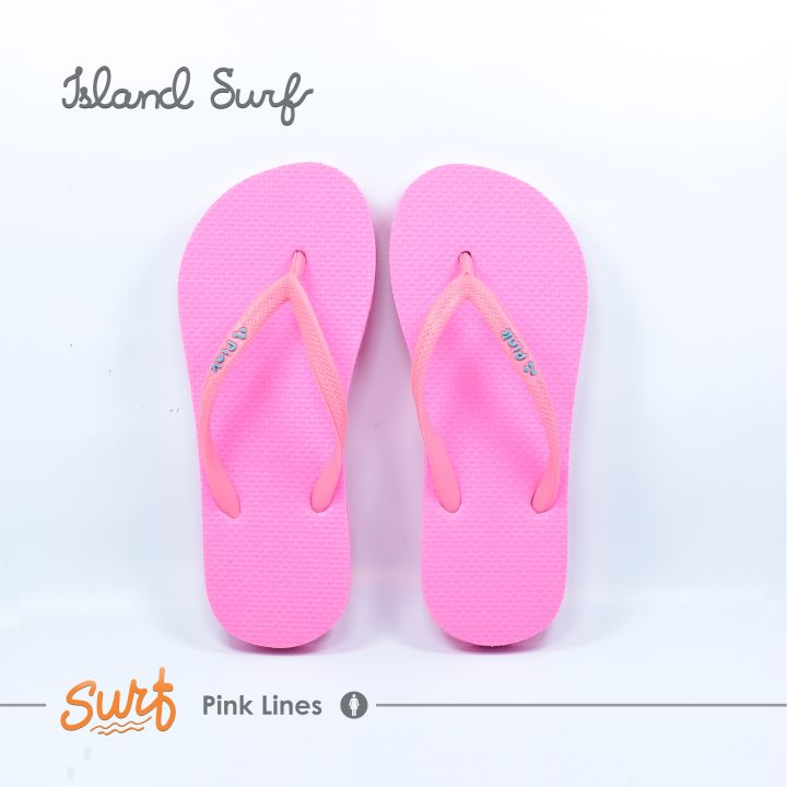 Lakpa Footwear Island Surf - Pink Lines (Ladies) | Daraz.lk