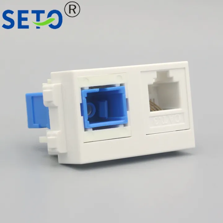 【LuxeGlow】SeToCat3 Telephone Module RJ11 Phone Module + Fiber Optic SC ...