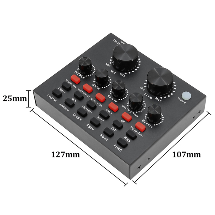 【High-quality】 V8 Sound Card Voice Change Live Streaming Singing ...