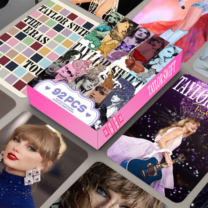 92PCS small card Taylor Swift LOMO card Taylor Swift boxed collection ...