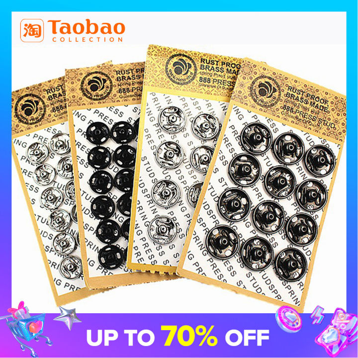 Metal Hidden Button Snaps Snap Snap Closure Buckle Copper Non-Rust Anti ...