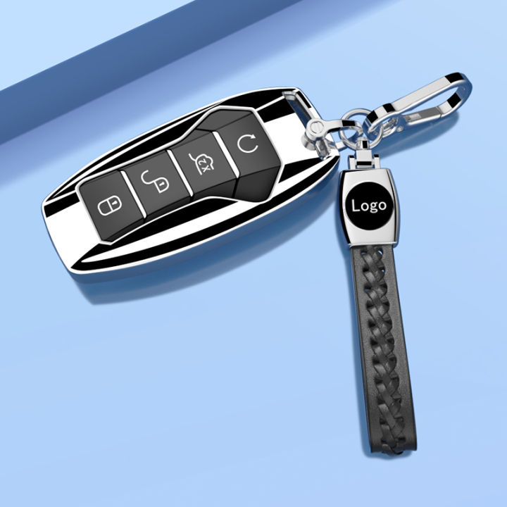 【Exclusive Offer】Car Key Fob Cover with Keychain for BYD ATTO3 Dolphin ...