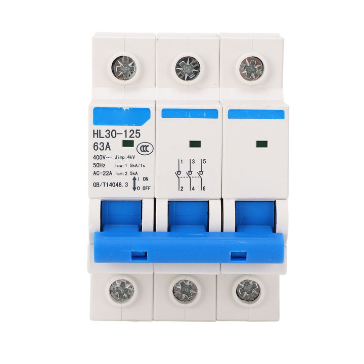 400V 63A Isolator Circuit Breaker 3 Pole Miniature Circuit Breaker♪ | Daraz.lk