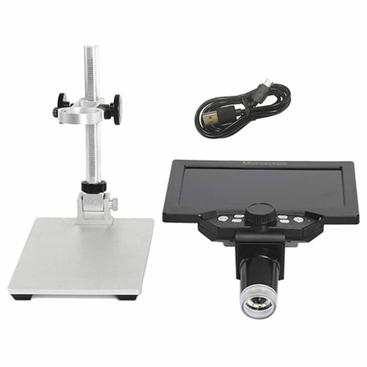 Portable 7" LCD Digital Microscope 1200X Zoom 12MP High-Resolution for ...