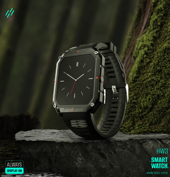 Linman HEATZ HW3 Smartwatch | 1.69-Inch TFT Display | WaterpFifty ...