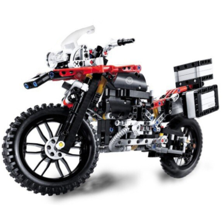 DECOOL 3369 JISI 2 In 1 Include 603 Pcs The 3369B Bike BMW Off-road Motorcycles R1200 GS Technic ...