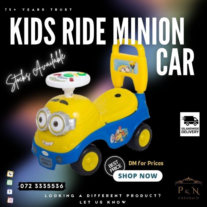 Ride on Minion Car | Daraz.lk