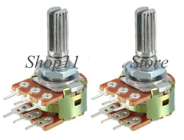 B1K 1kohm 6pin Multiturn Potentiometer.15mm Shaft. For Amplifier Dual ...