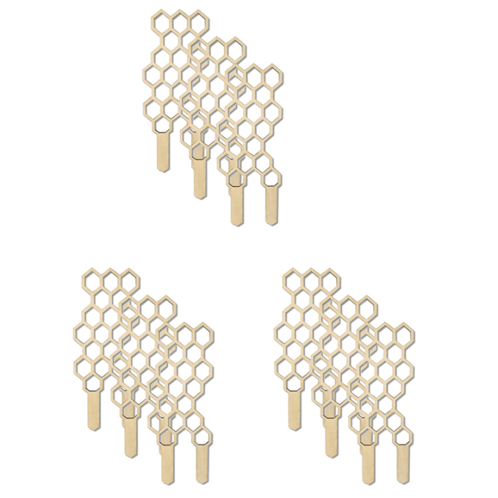 9Pcs Climbing Vine Rack Plant Potted Wooden Support Frame Flower ...