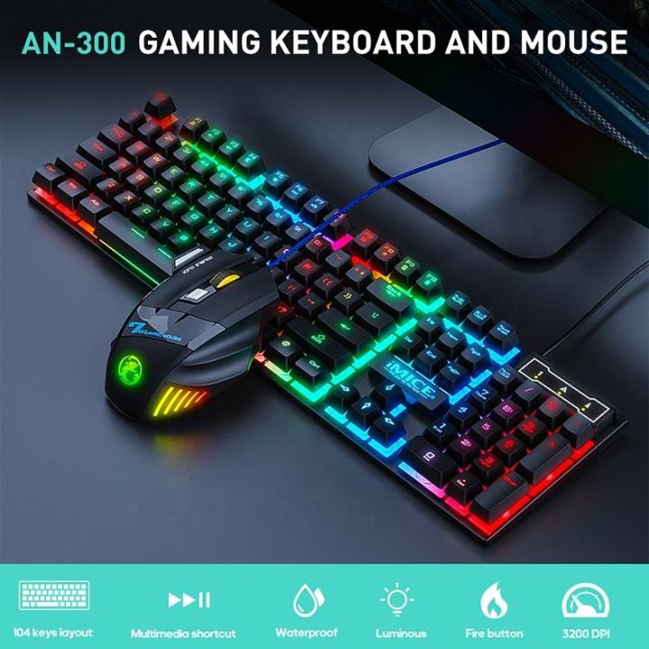 IMICE AN-350 RGB GAMING KEYBOARD AND MOUSE COMBO | Daraz.lk