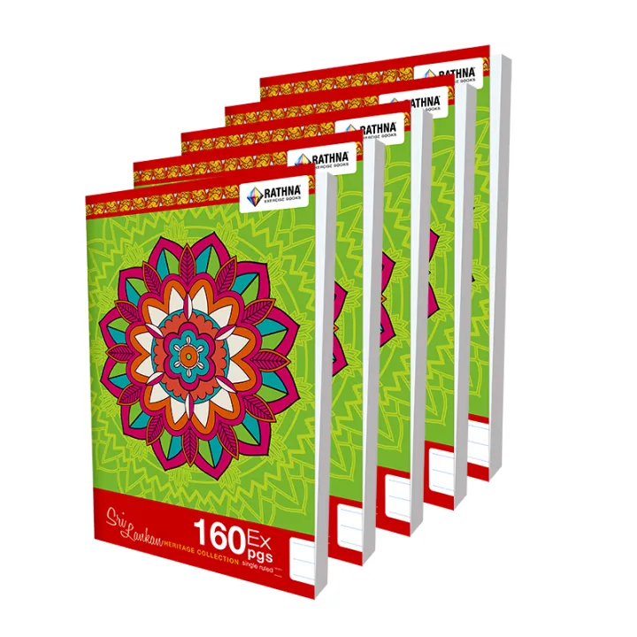 160 pages Single Rule 5 bundle Exercise Book | Daraz.lk