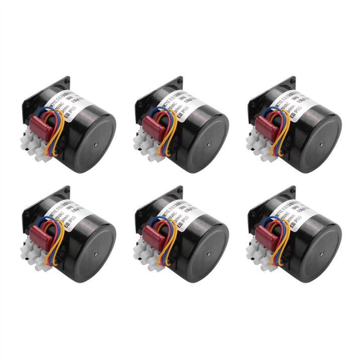 6X 220V AC Synchronous Gear Motor 60KTYZ 60-KTYZ Permanent Magnet ...