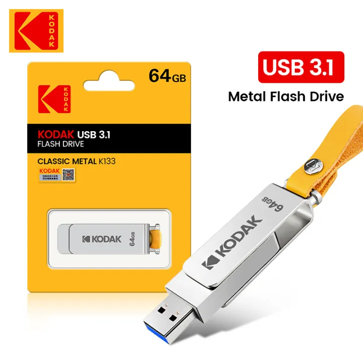 Kodak Metal Waterproof USB3.0 Flash Drive 32GB 64GB 128G 256GB Pen ...