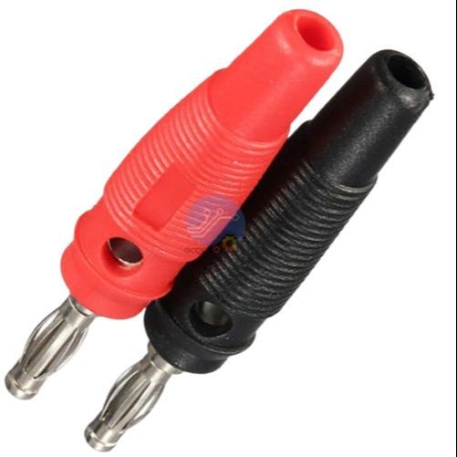 2pcs 3mm Banana Plugs Connectors Adapters Audio Speaker Cable Wire Pin ...