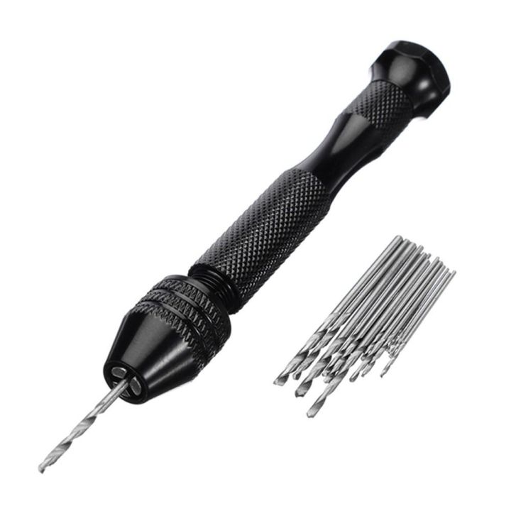 Adjustable Manual Hand Drill With Keyless Chuck Mini Aluminum Hand ...