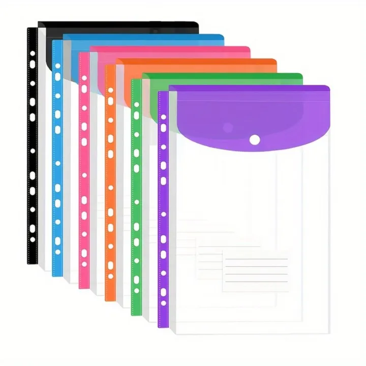 Paper Organizer Loose Leaf A4 Expandable Binder Pocket Transparent 11 ...