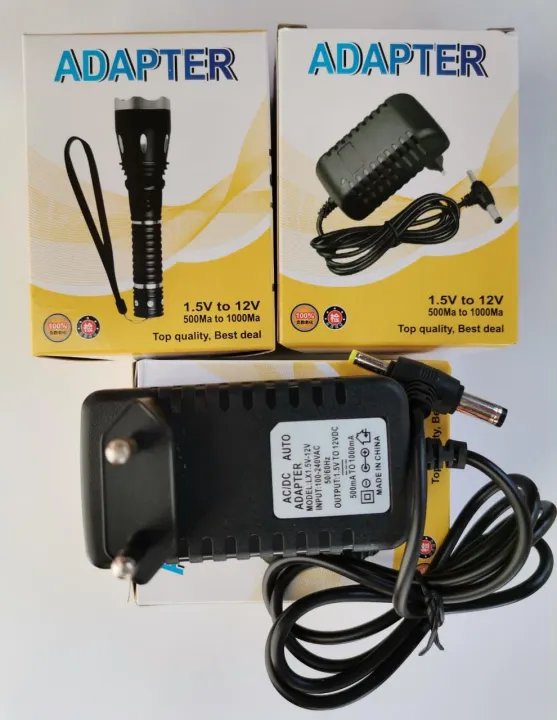 Torch charger Auto Selecting voltage(1.5V to 12V) | Daraz.lk