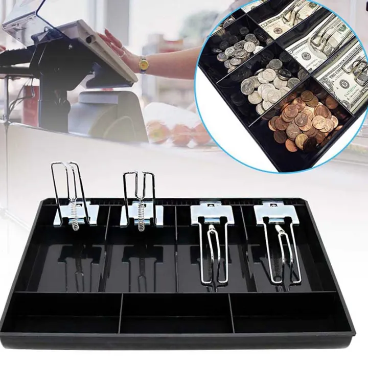 Hard Case Clip Cash Register Box Classify Store Cashier Coin Drawer Box ...