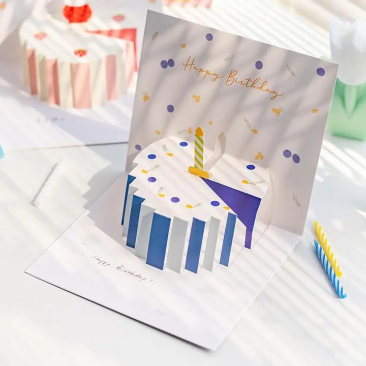 1 Set Excellent Greeting Card Stunning Visual Effect Express Wishes No ...