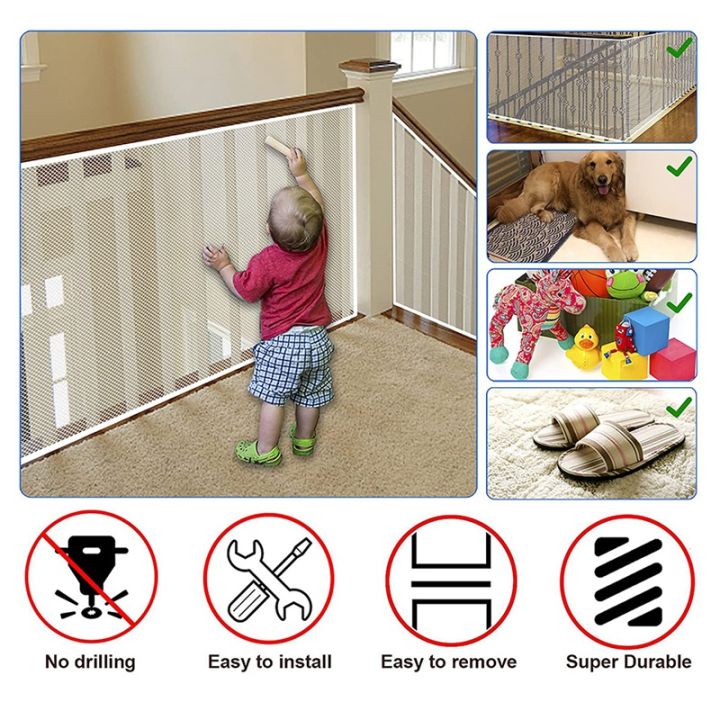 Stairway Net - Baby Safety Rail - Balcony Railing Guard Banister ...