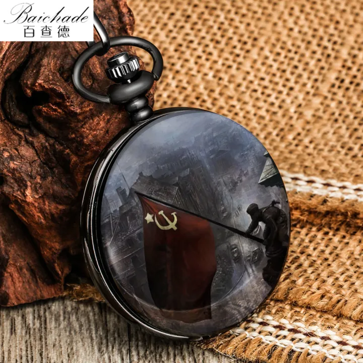 【Too much love!】Pocket Watch Stalin Lenin Double-headed Eagle Russian ...