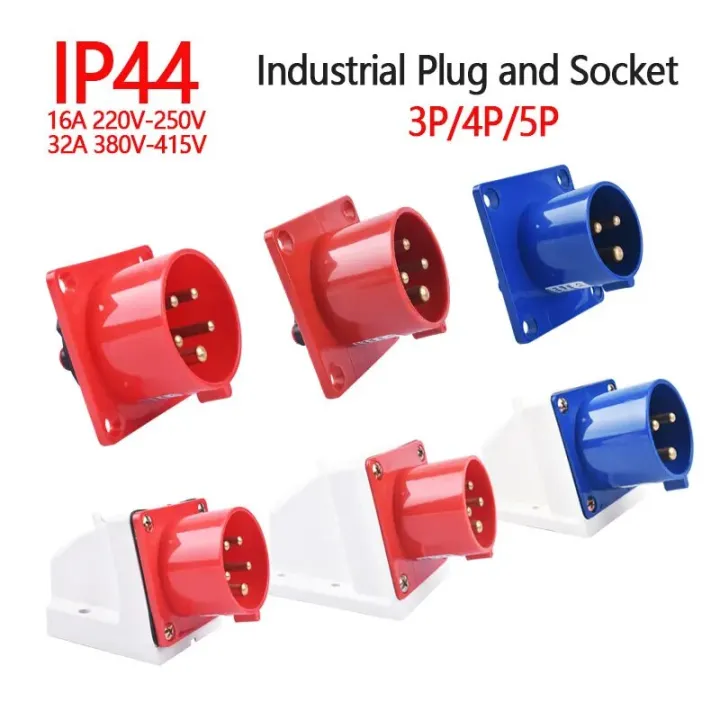 JinnikaijiConnect Wall Mount Plug 32A IPPIN 4P Industrial Plug Socket ...
