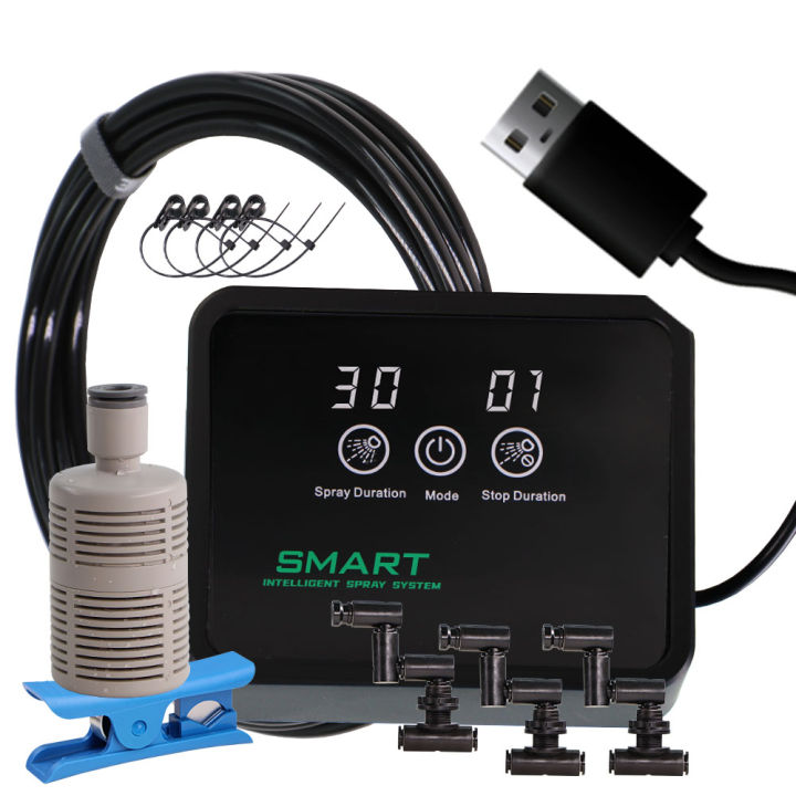 Usb Power Supply Automatic Timing Spray System For Indoor Garden ...