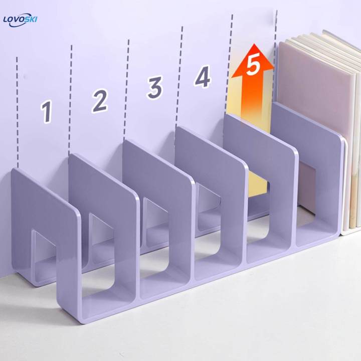 Acrylic File Sorter Home Office Supplies 5 Section Desk File Organizer ...