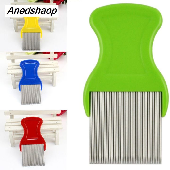 Anedshaop Stainless Steel Kids Hair Terminator Lice Comb Nit Free Rid ...