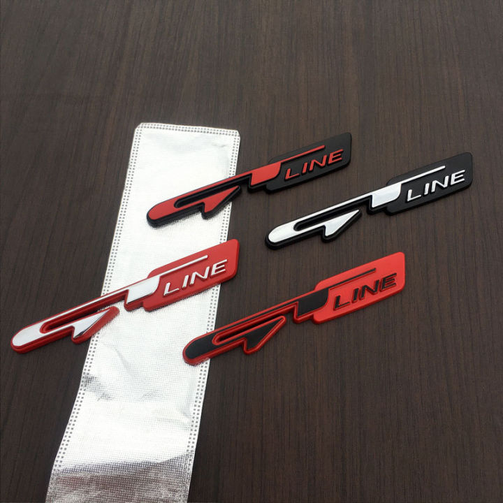 3D ABS Car Trunk Fender Emblem Badge Sticker GT LINE For K5 Kia Ceed ...